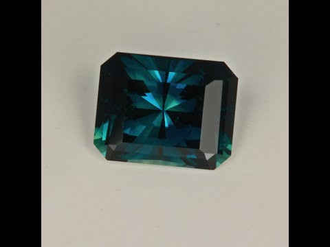 Barion Style Emerald Cut Sapphire Gemstone 2.88cts - YouTube