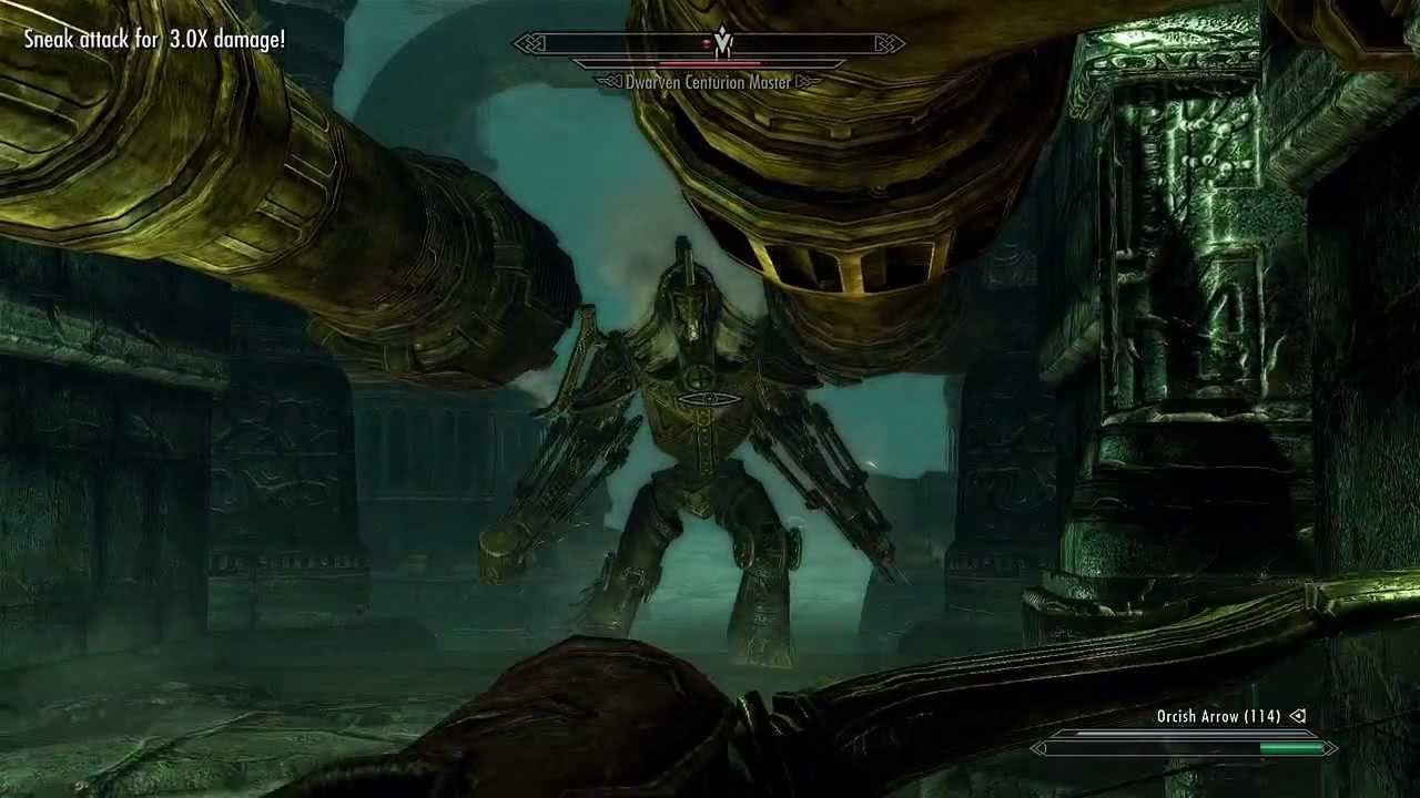 Die Dwarven Centurion Master! (Skyrim) - YouTube