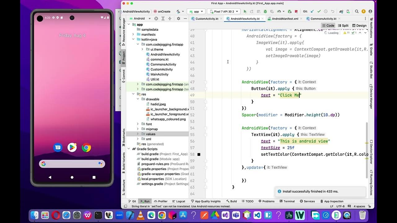 Kotlin With Jetpack Compose Ui And Material 3: Update AndroidView Component - YouTube