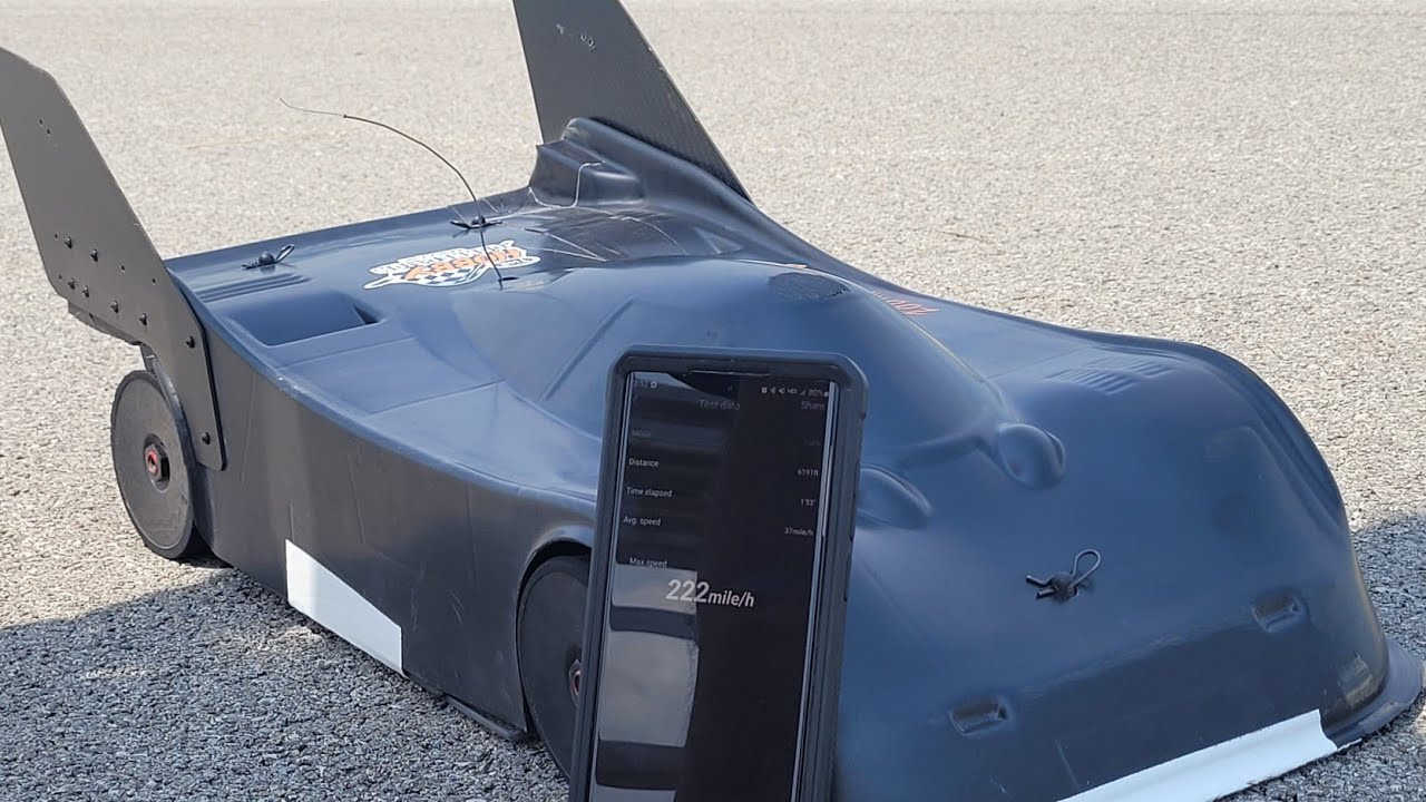 World record speed run 222mph Arrma limitless GT (James Mccoy) dual ...