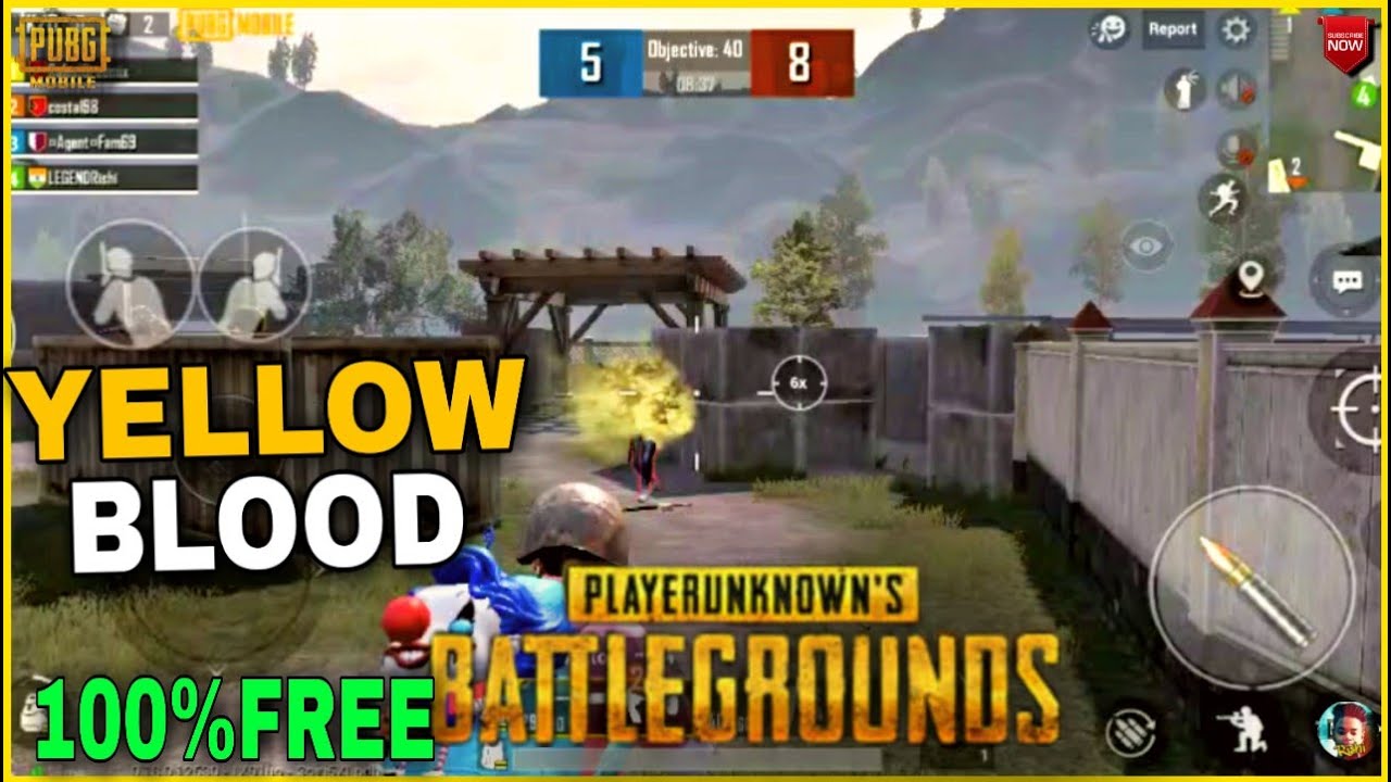 ||how to get yellow damage effect||100% Free||Pubg Mobile||Rishi yadav ...