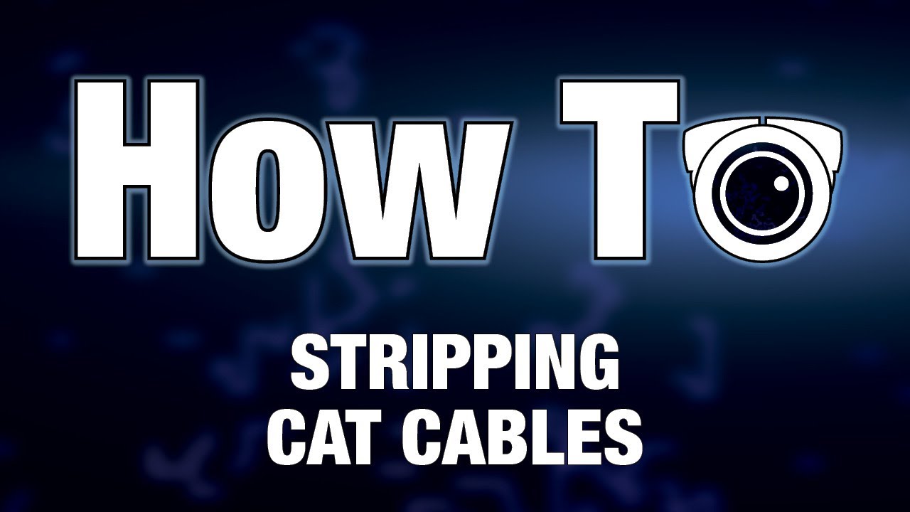 How-To - Stripping CAT Cables - YouTube