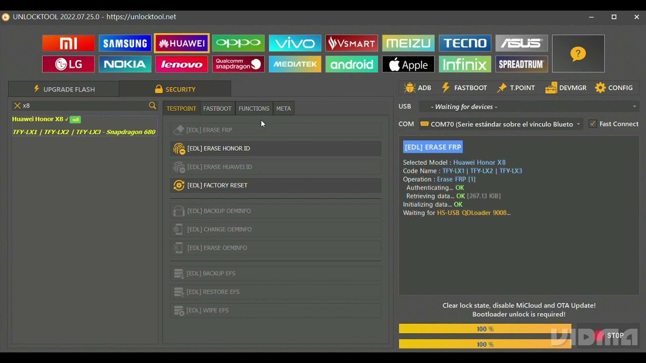 FRP HONOR X9 !!!!! [ANY-LX3] - YouTube