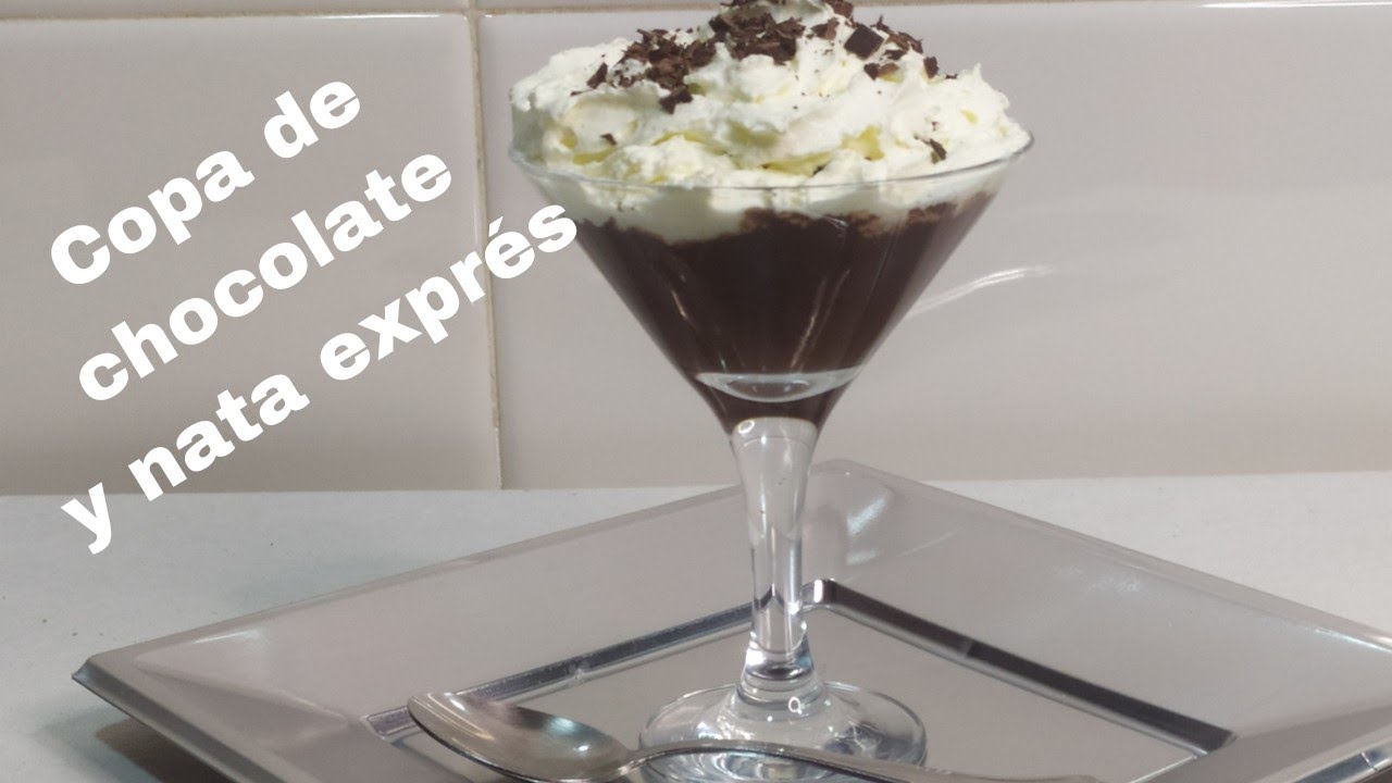 copa de chocolate con nata exprés 🍫 - YouTube