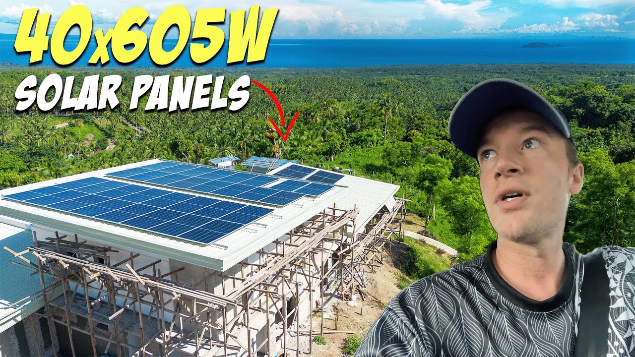 40 SOLAR PANELS & Ceiling Rockwool Insulation - Building Home in the ...