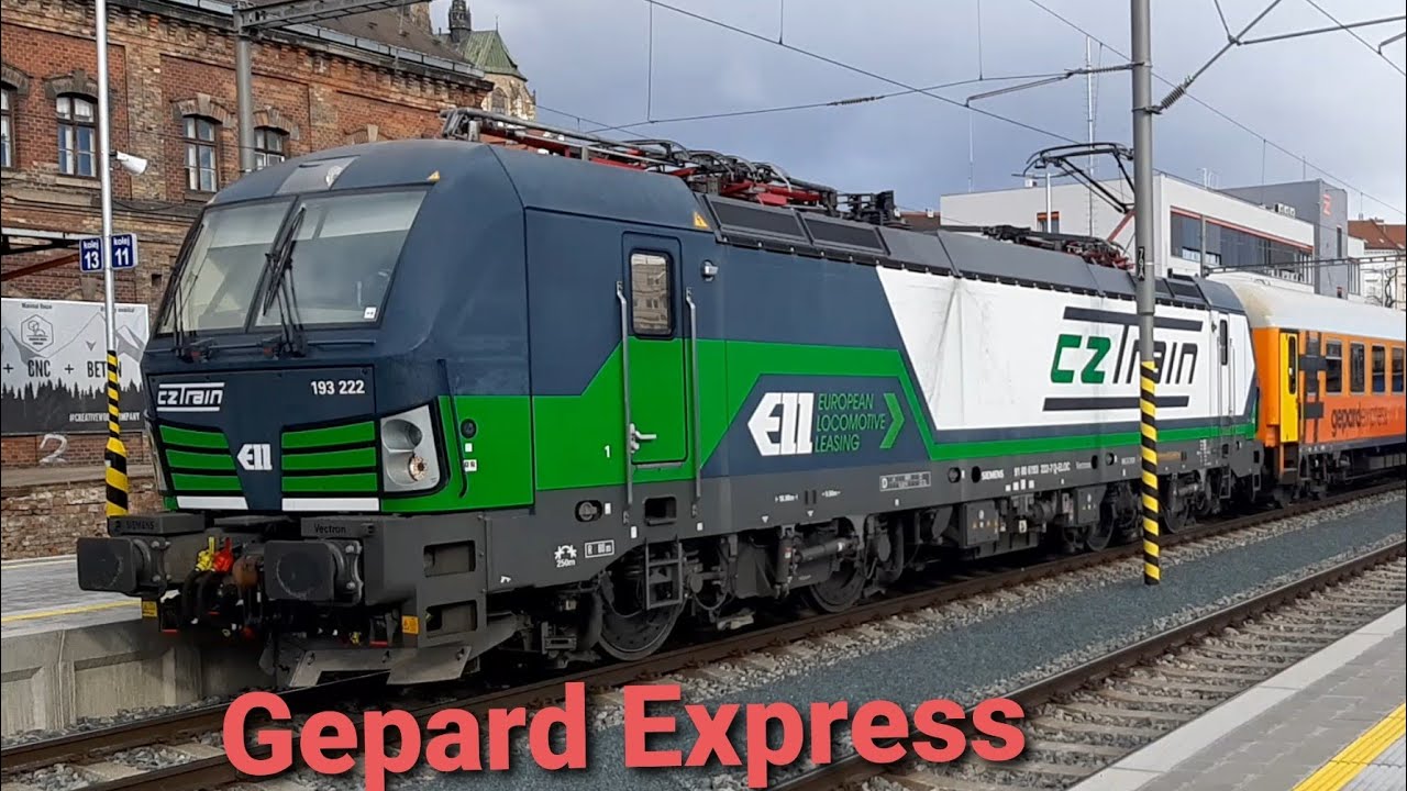 |Vlaky|Ex 18941 Gepard Express odjíždí z Brna hl.n. (Brno hl.n ...