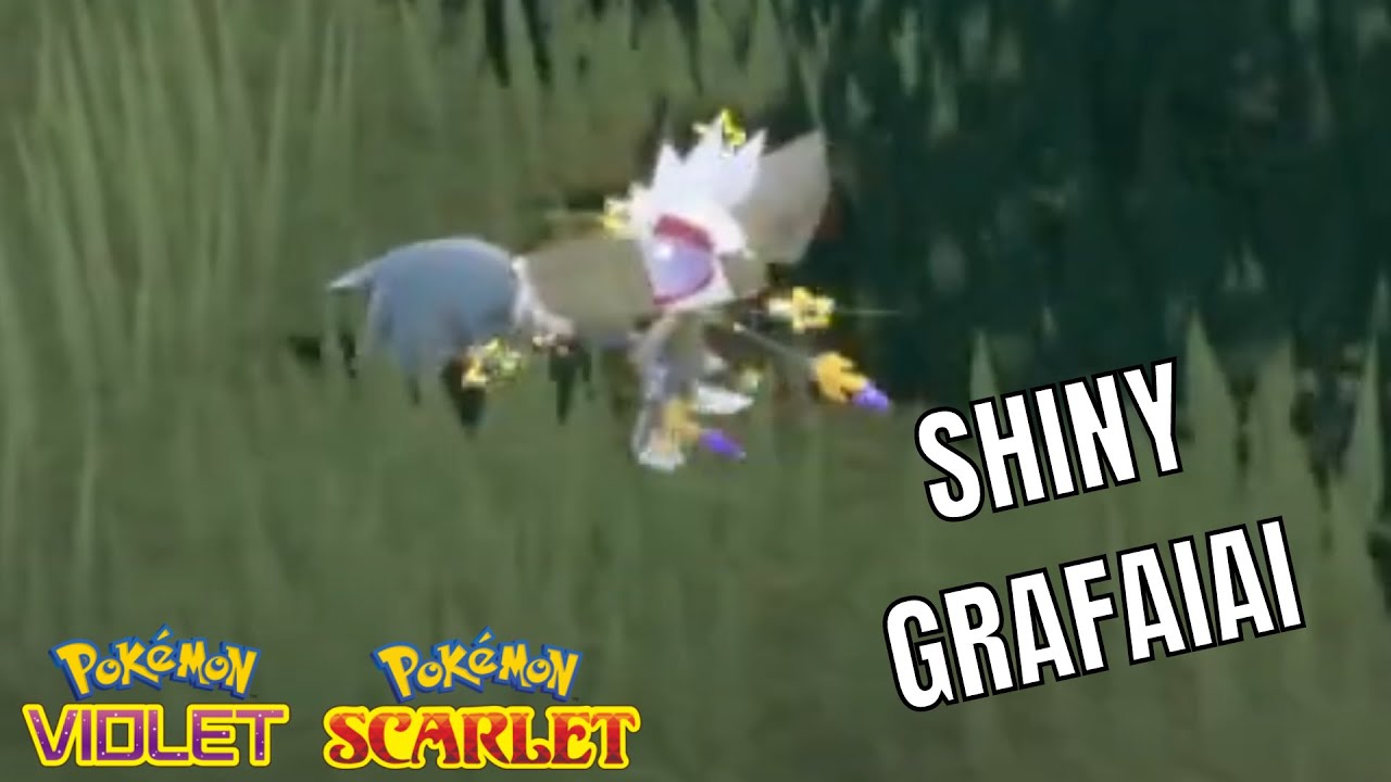Shiny Reaction: Shiny Grafaiai - Pokemon Scarlet and Violet - YouTube
