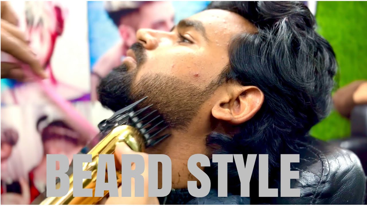 BEST BEARD STYLE HOW TO MAN BARBER DADHI CUT. BABLU salon - YouTube