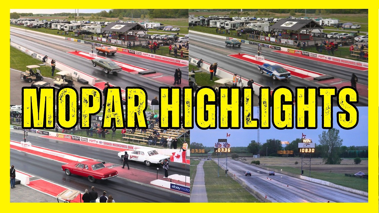 Mopar drag racing highlights at tmp cayuga 2025 Victoria day long weekend - YouTube