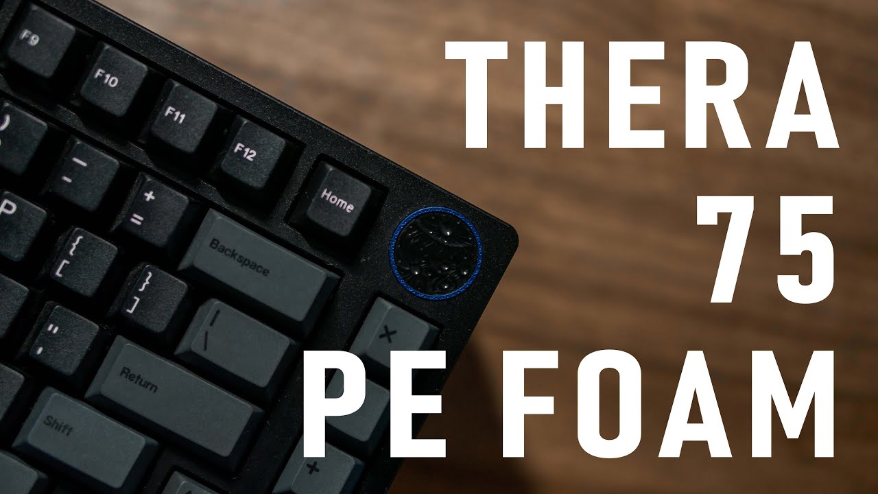a PE foam sounded keyboard - YouTube