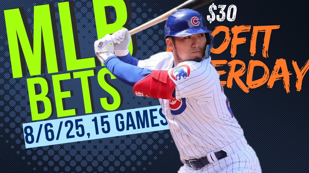 MLB BETS 8/6/25 Player Props,Parlays & Home Run Pick's - YouTube