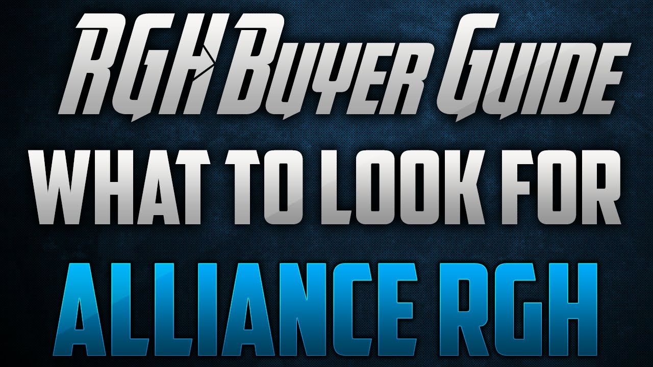 What to check on your new RGH. by Alliance RGH - YouTube