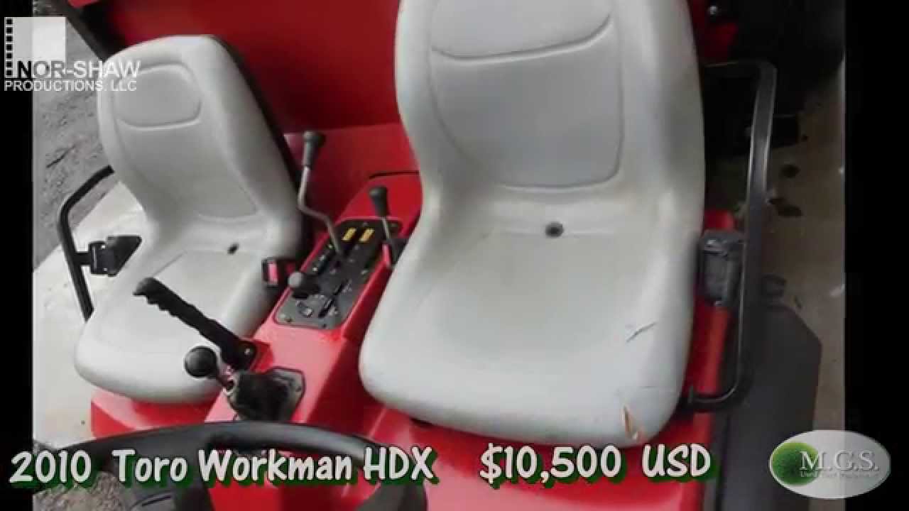 Toro Workman HDX Utility Cart - 2010 $10,500 - YouTube