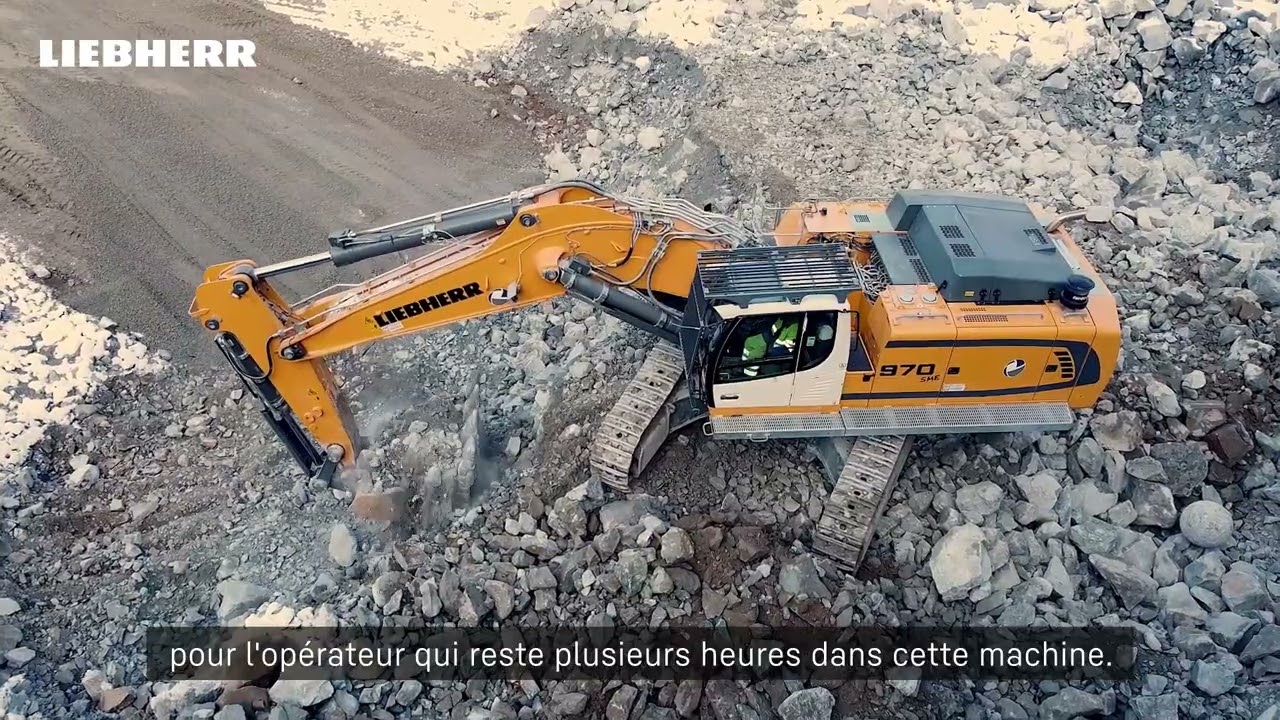 Liebherr - R 970 SME – robuste, fiable et ergonomique. - YouTube