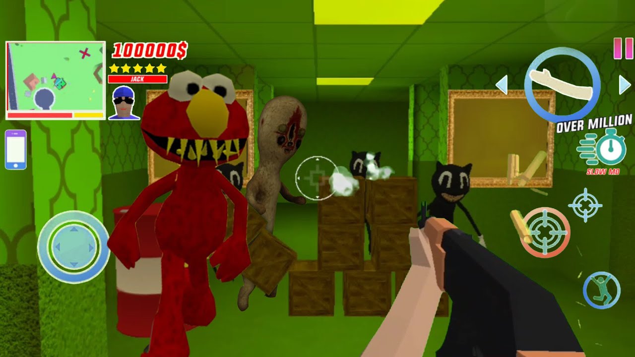 OM DUDE VS SCP VS CARTOON CAT VS ELMO - YouTube