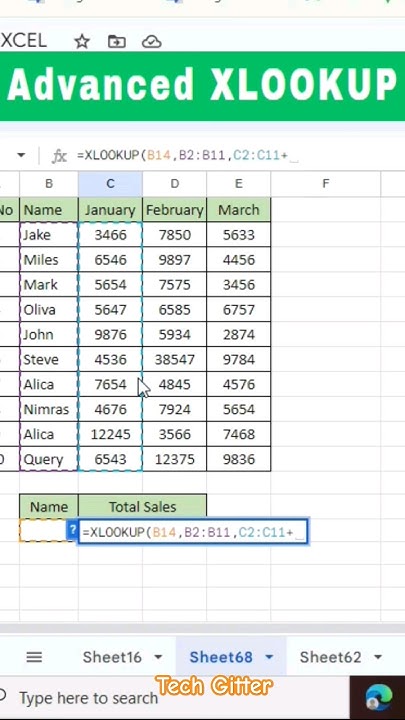 Advanced Xlookup Formula in Excel #shorts - YouTube