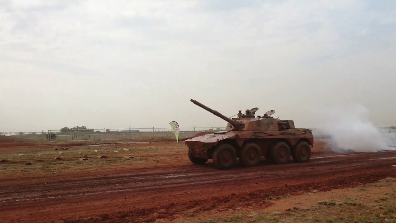 Denel Land Systems Rooikat Mk1D Mobility Demostration - YouTube