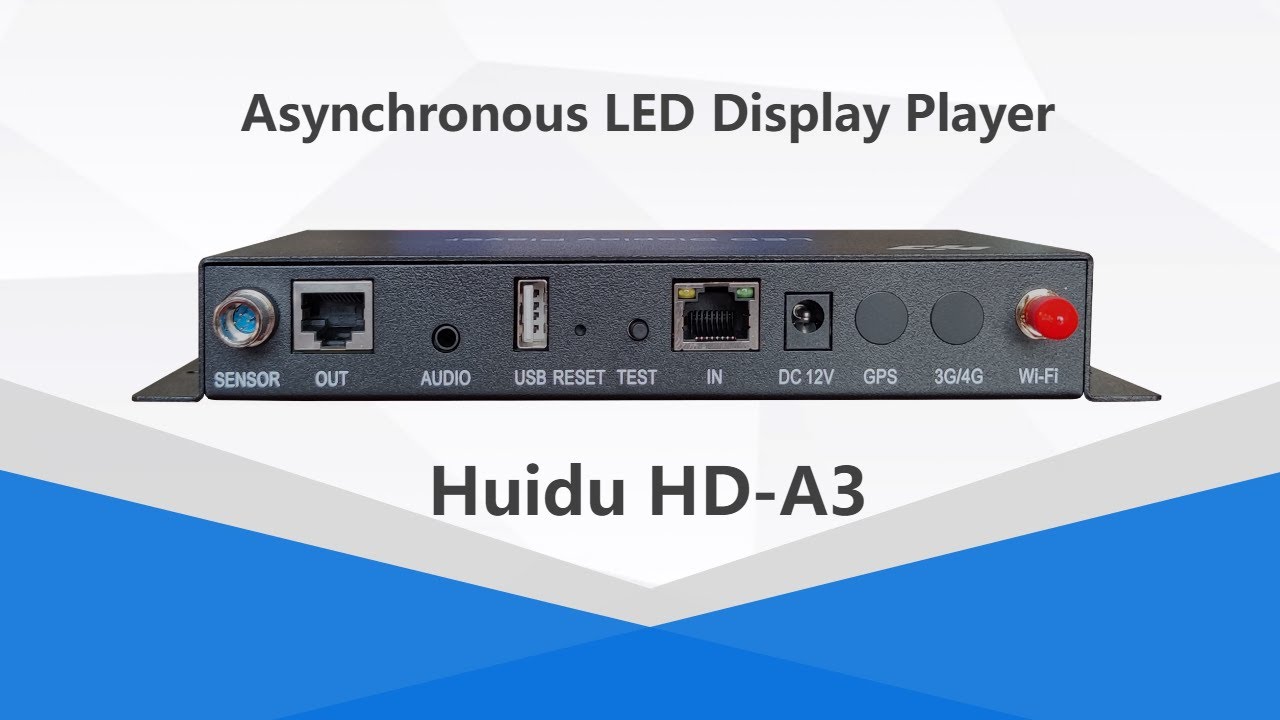 Huidu HD-A3 Asynchronous LED Display Player Controller - YouTube