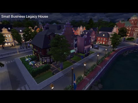 Sims 4 Small Business Legacy House Speed Build - YouTube