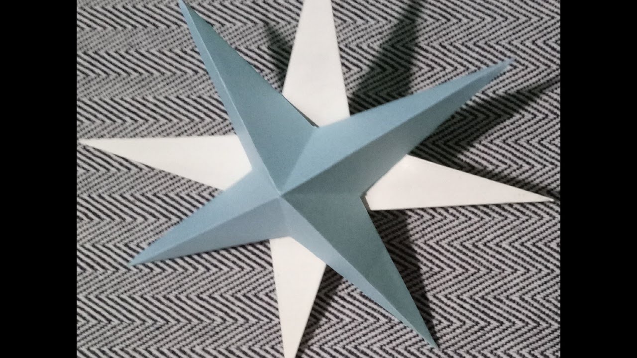 How To Make A Star With Paper Very Easy and Cool Design.. - YouTube