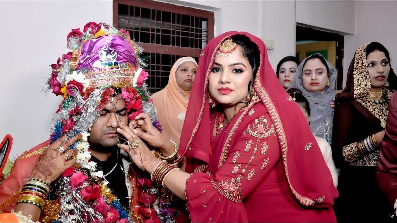 Indian weddiing ceremony muslim sadi rasham - YouTube