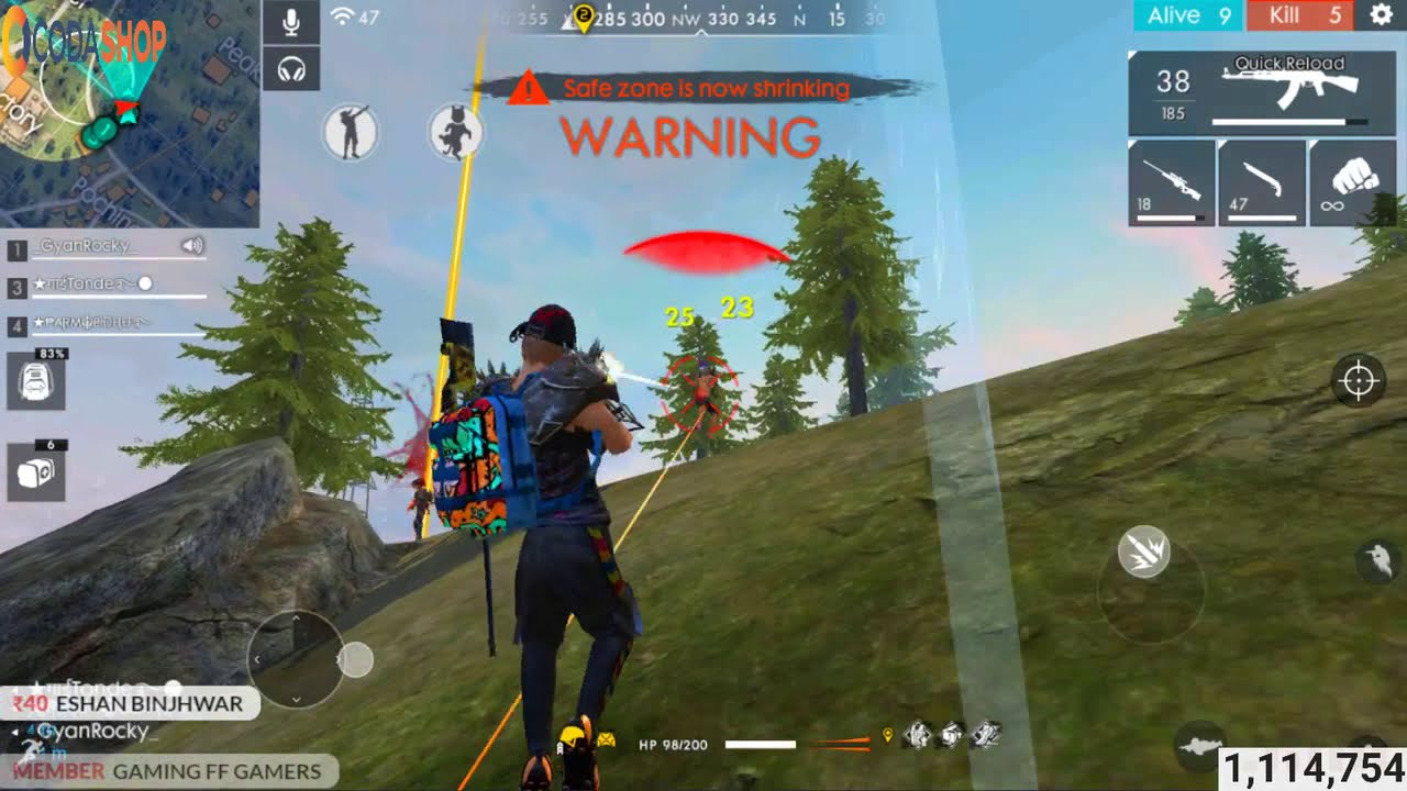 Awm Sniping in Free Fire - YouTube