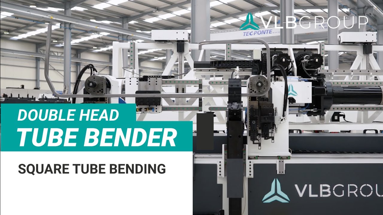 Double head CNC tube bender VLB Group Square tube bending twin bender ...