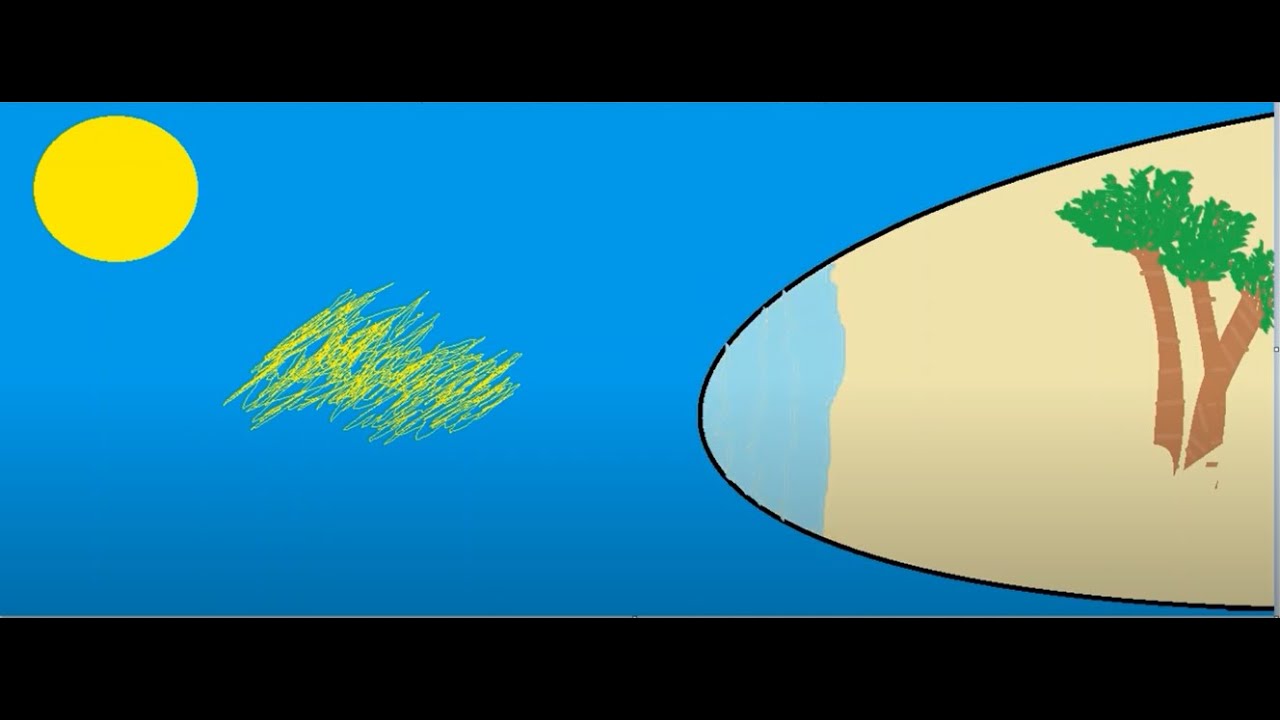 ms paint | scenery drawing | How to paint - in computer - YouTube
