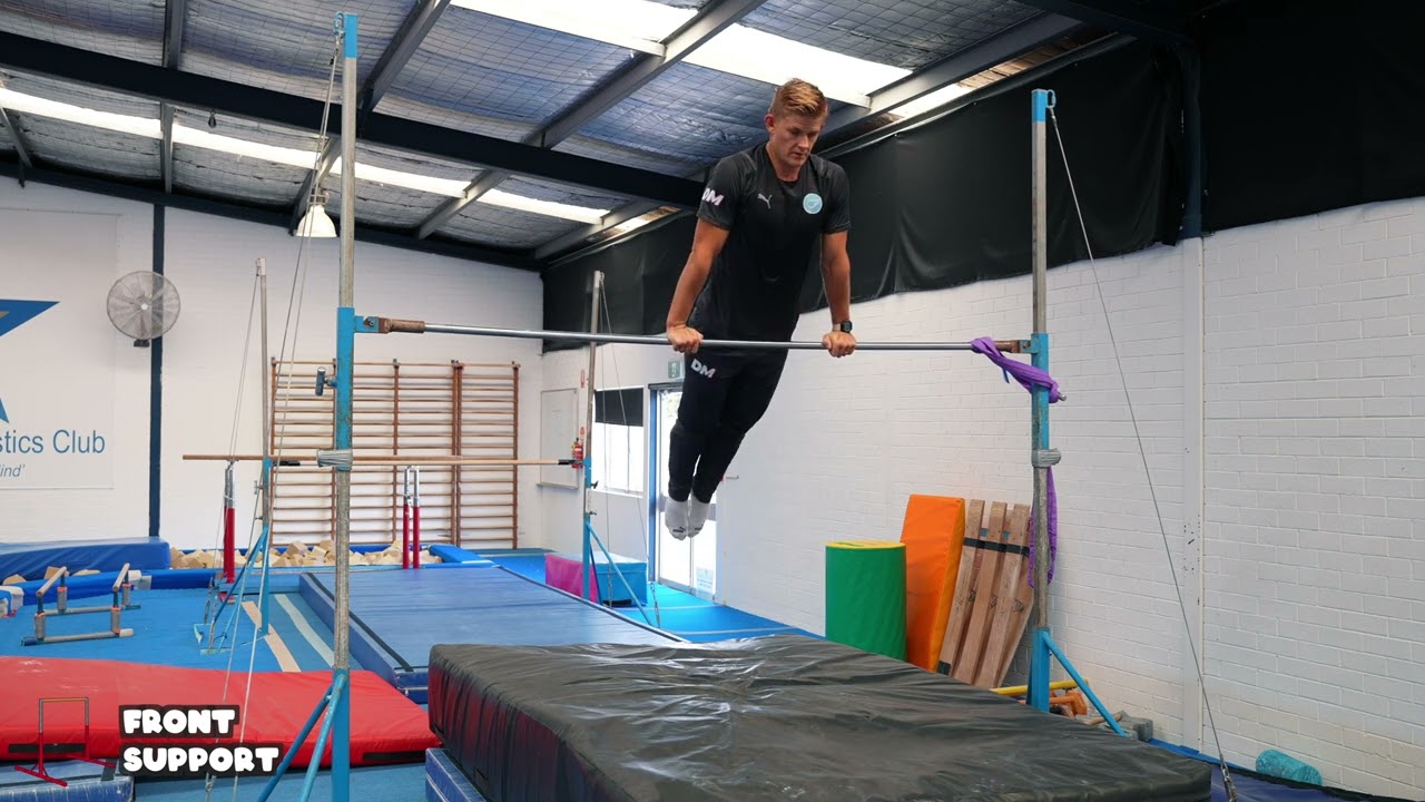 Front Support Position Gymnastics Clipart