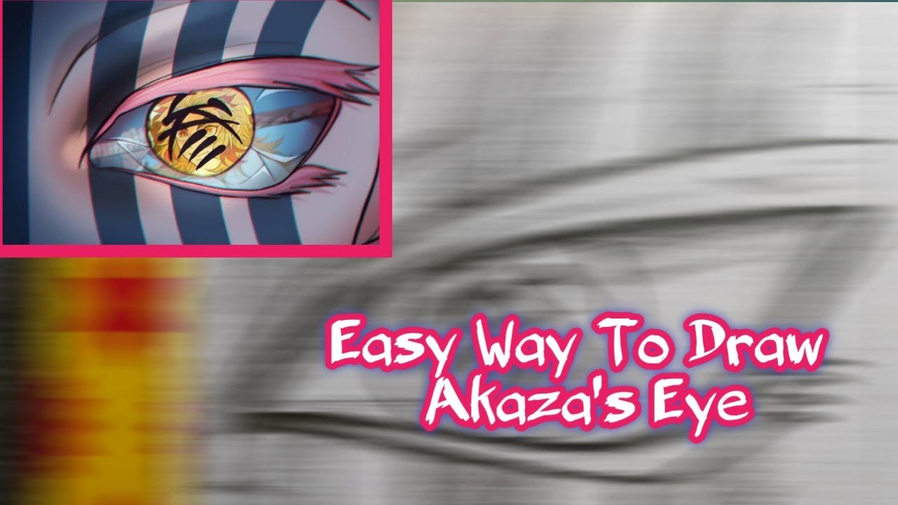 How to draw Akaza's eye || #pencildrawing #shot 34 - YouTube
