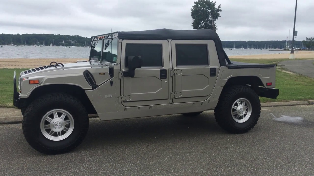 2003 Hummer H1 opentop pewter - YouTube