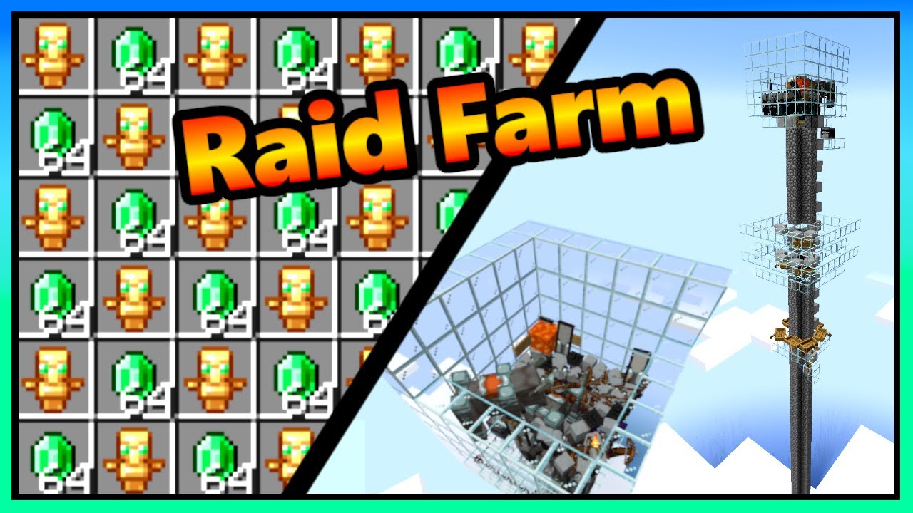 Minecraft 5 Second Raid Farm! / 26.1+ / 3000+ Emeralds / 200+ Totems ...