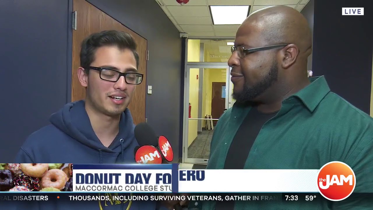 MacCormac College Gives Back - Donut Day 2019 - Clip 2 - YouTube