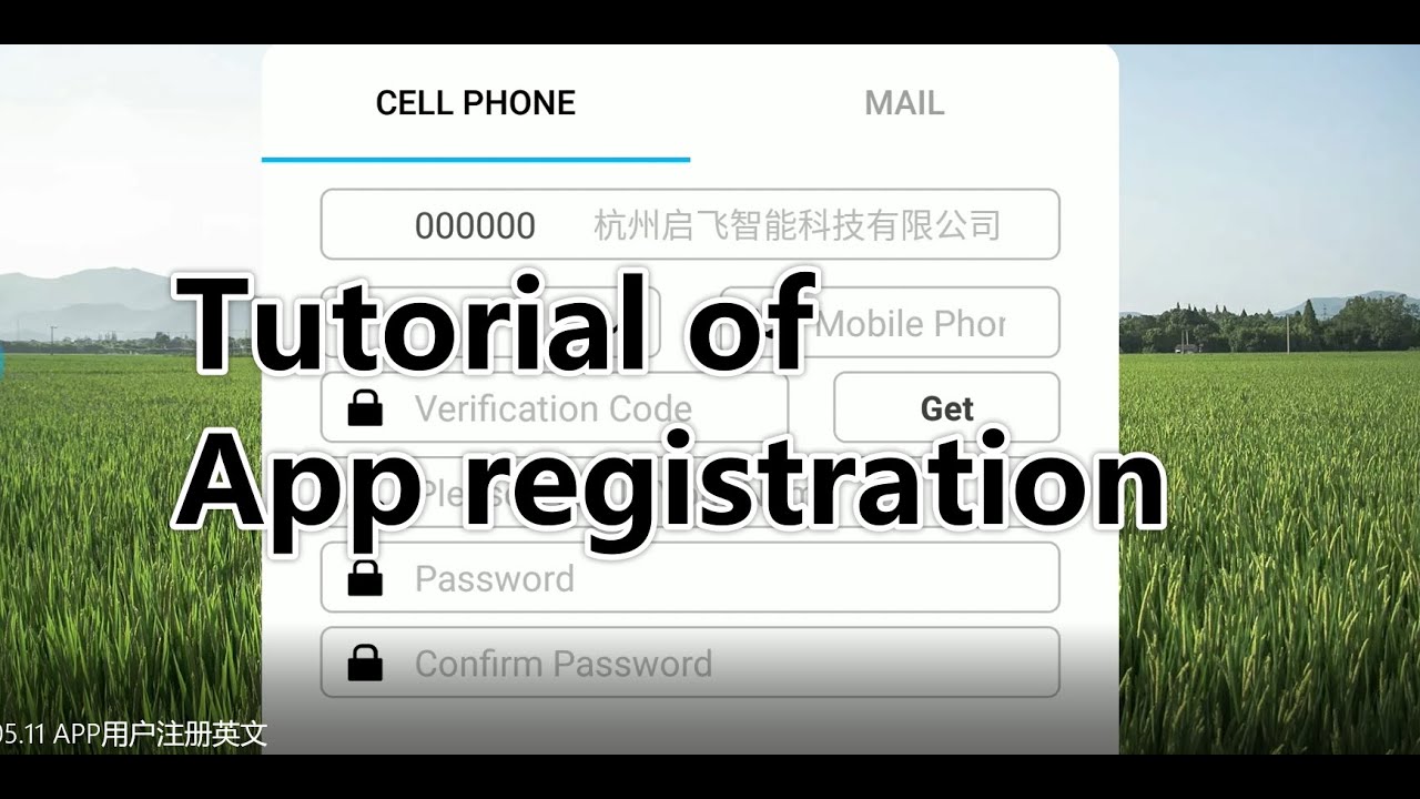this video is the tutorial of the our application registration - YouTube