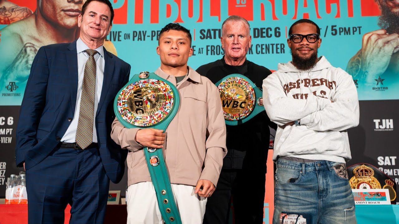LAMONT ROACH JR VS ISSAC PITBULL CRUZ FINAL PRESS CONFERENCE HIGHLIGHTS ...