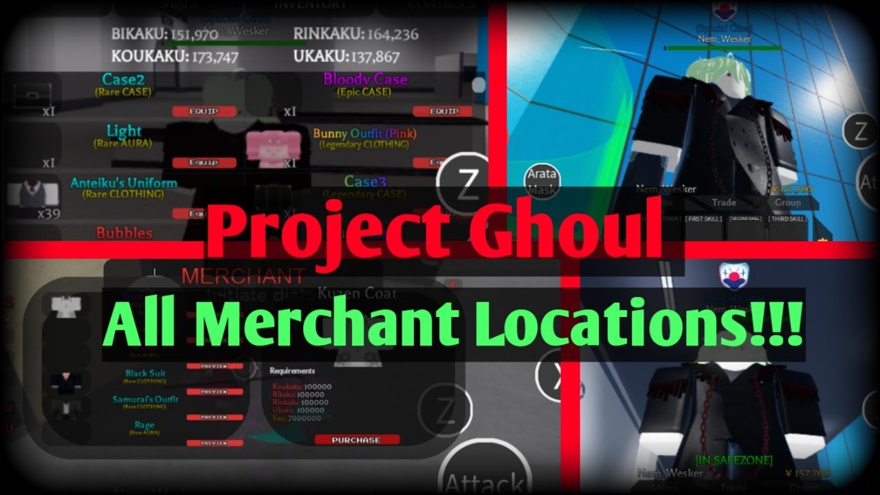 All Merchant Spawn Locations!! - YouTube