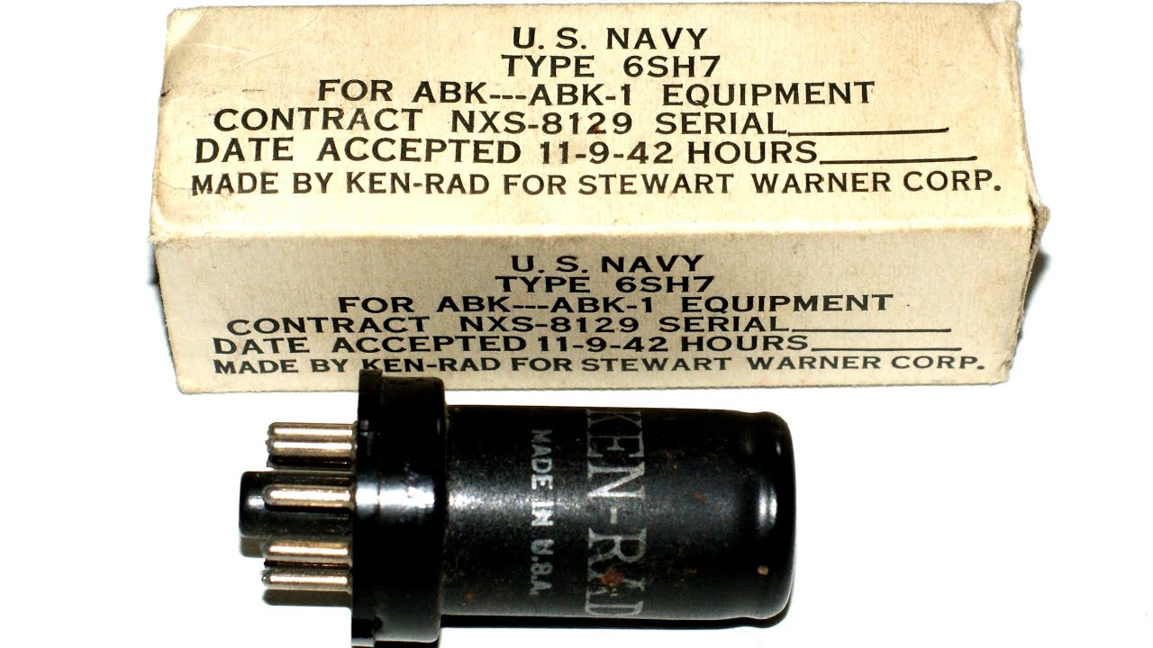 Unboxing A Ken-Rad 6SH7 Pentode Vacuum Tube # ...