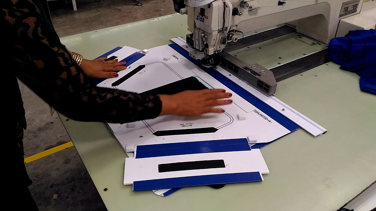 Template sewing pocket machine K7 - YouTube