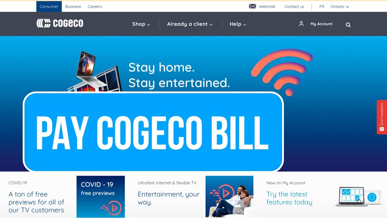 How to Pay Cogeco Bill Online | Internet, Television, Phone - YouTube