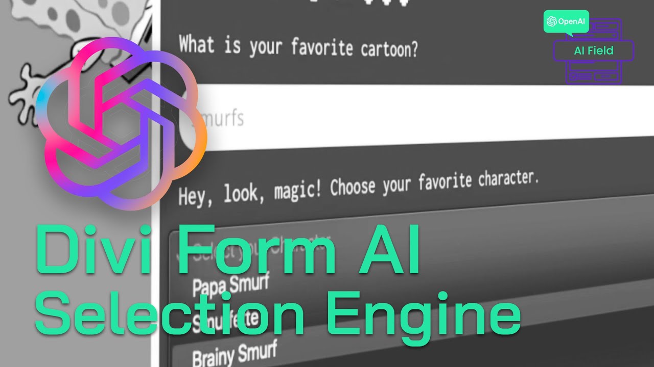 Divi Form AI Selection Engine, your dynamic dropdown system - YouTube