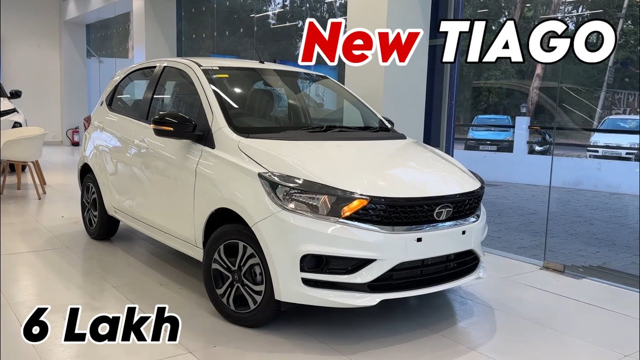 New TATA TIAGO 2024 Updated Model ₹6 Lakh || TIAGO Xt Optional 2024 White Colour Review - YouTube