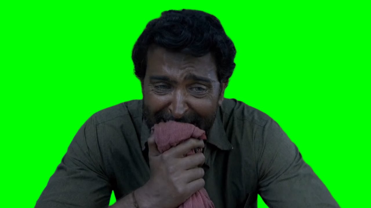 hrithik roshan crying meme green screen super 30 - YouTube