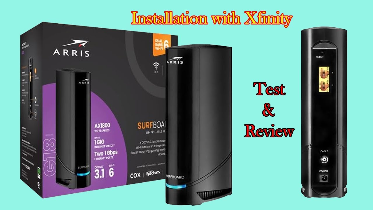 ARRIS G18 - Cable Modem Router Combo | DOCSIS 3.1| WiFi 6, for Comcast ...