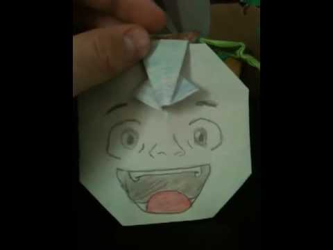 How to Make an Origami Aang the Avatar - YouTube