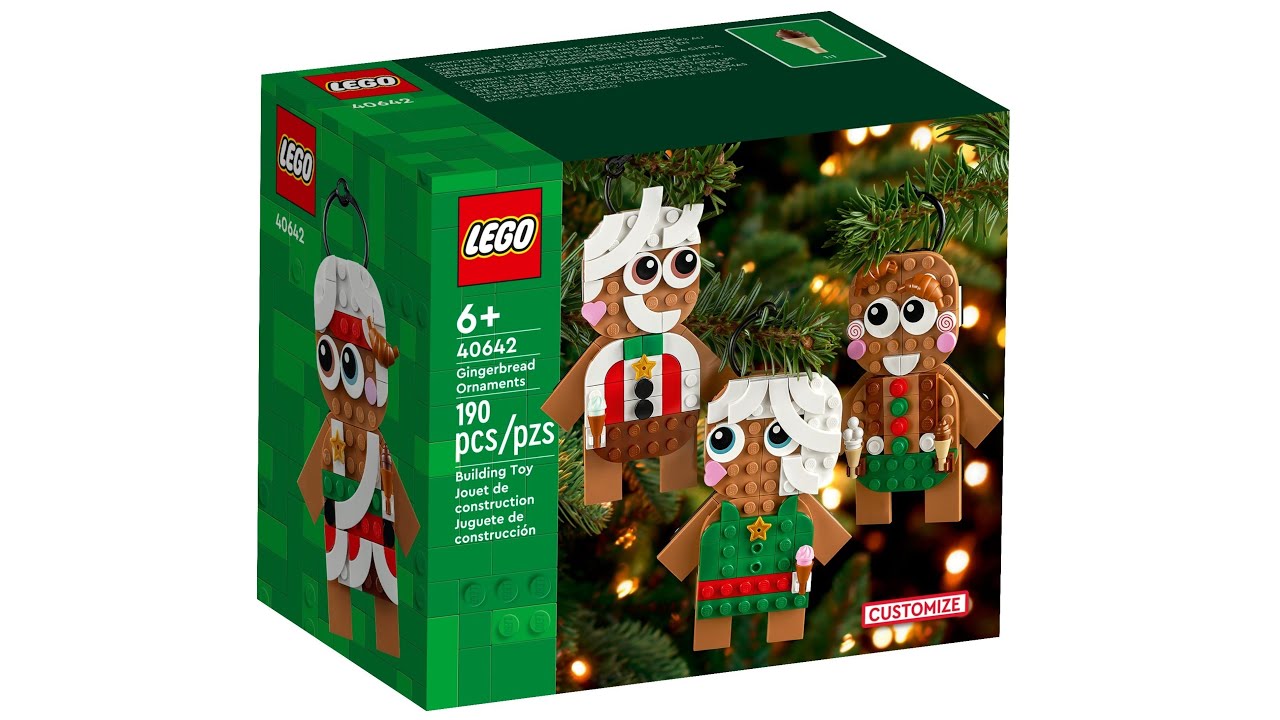 LEGO 40642 Gingerbread Ornaments unboxing & speed build - YouTube