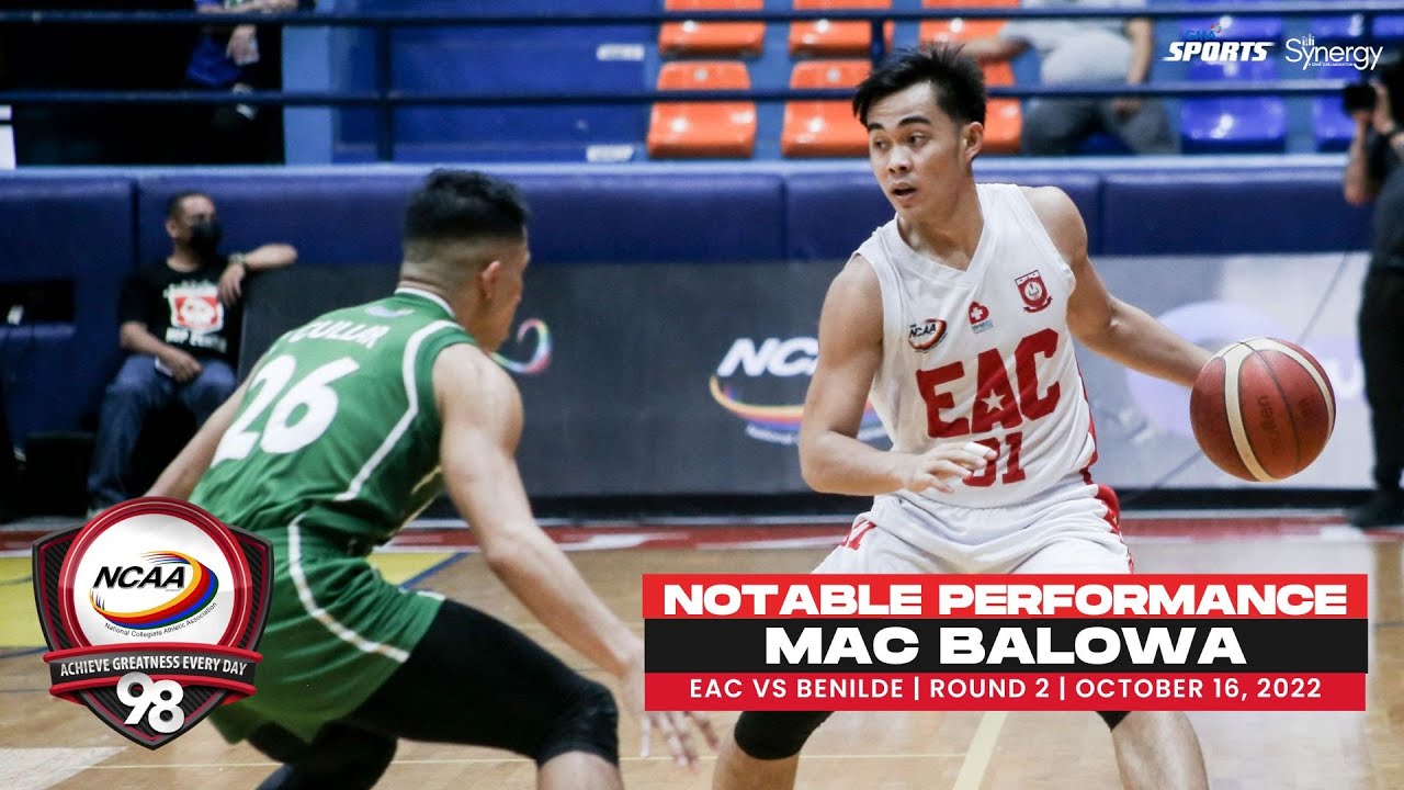 NCAA Season 98 | Notable Performance: Mac Balowa (EAC vs Benilde) - YouTube
