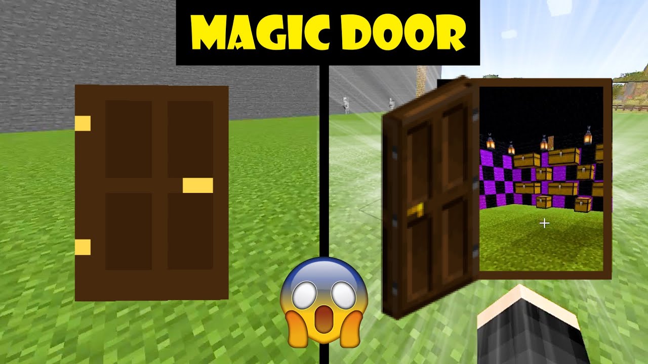 Minecraft - How To Make A Hidden Door | Secret Door - LadyBrine - YouTube