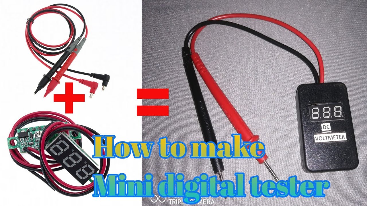 PAANO GUMAWA NG D.I.Y mini digital tester #diy #tutorial - YouTube