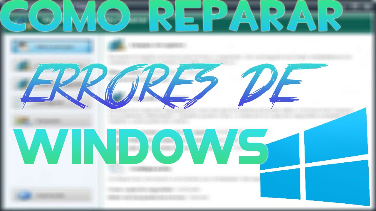 COMO REPARAR ERRORES DE REGISTRO EN WINDOWS - YouTube