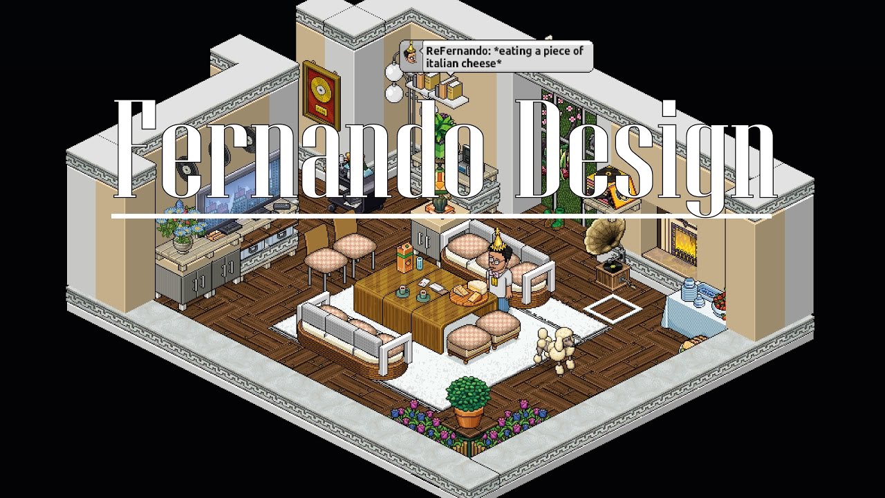 Living Room - Habbo Construction #FernDesign - YouTube